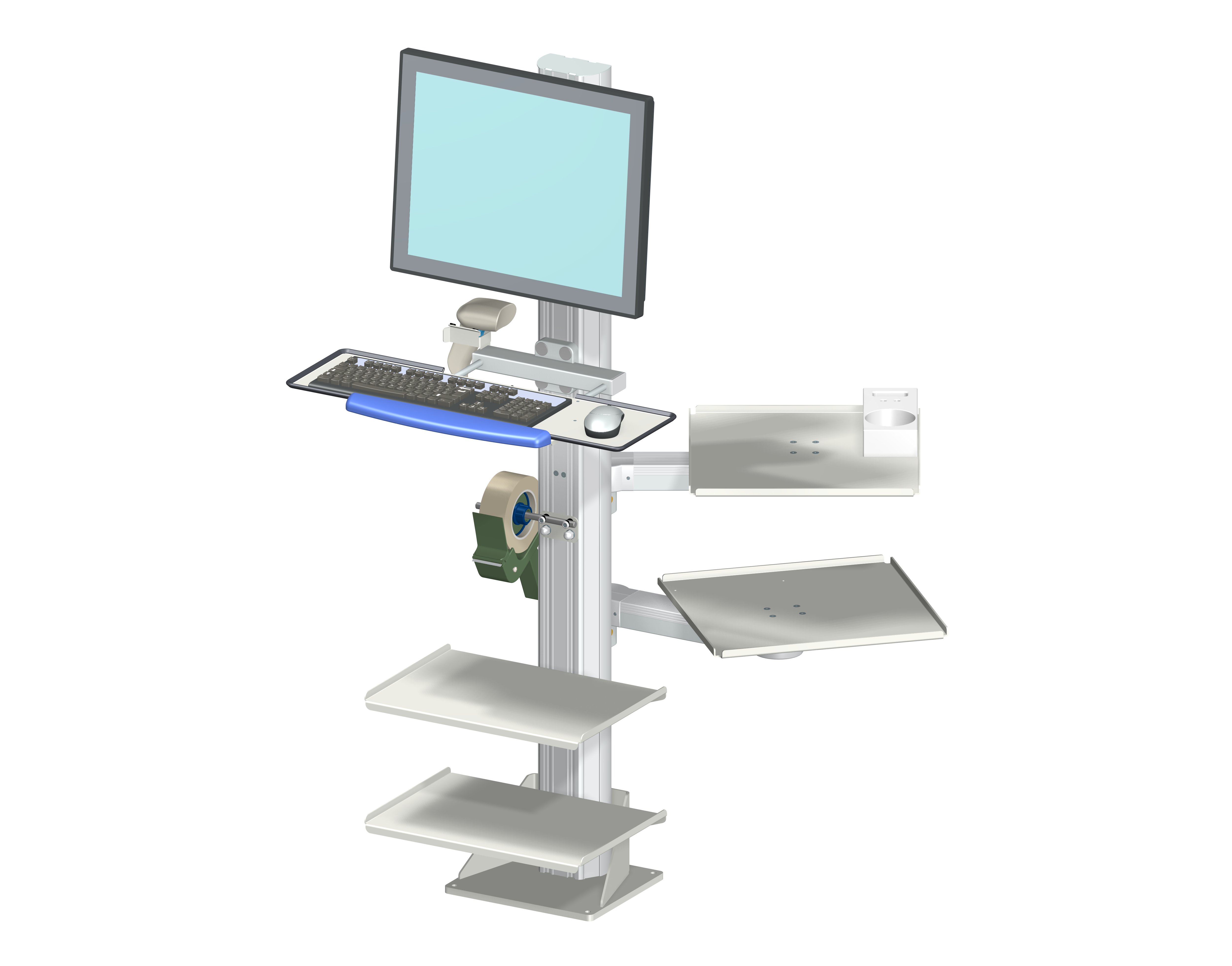 IT workstations for the collection of goods and parcels - JHS Technik